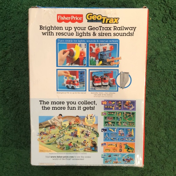 Fisher-Price | Toys | Nwt Fisherprice Geotrax Beamtown Fire Station ...